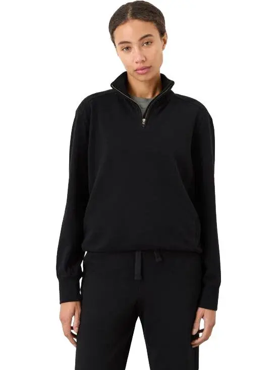 PACT Cloudknit Half Zip - Black