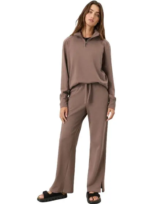 PACT Cloudknit Half Zip - Deep Taupe