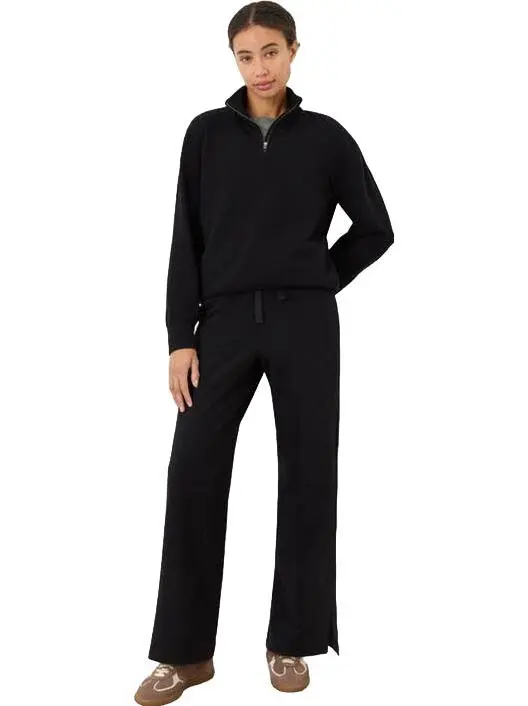 PACT Cloudknit Wide Leg Pants - Black