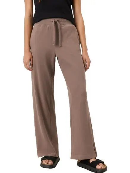 PACT Organic Cloudknit Wide Leg Pants - Deep Taupe