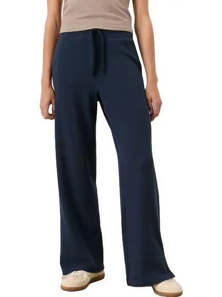 PACT Cloudknit Wide Leg Pants - Navy Blue