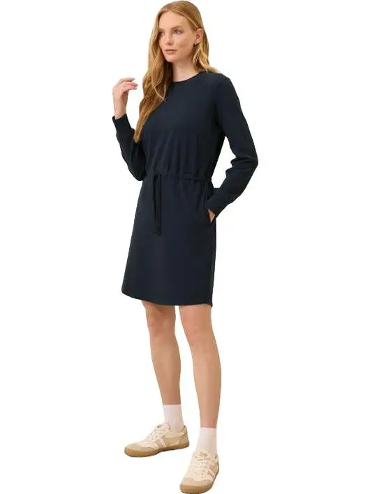 PACT Cloudknit Sweatshirt Dress - Midnight Blue
