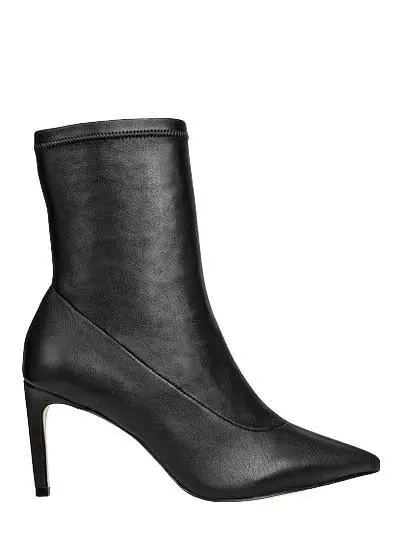 JOAN OLOFF SHOES Dakota Stretch Bootie With Stiletto Heel - Black