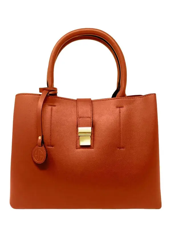 YOUZEY Vegan Leather Handbag - Cognac