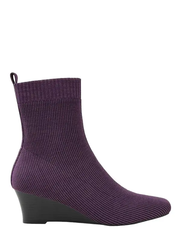 Vivaia Margot Wedge Bootie - Eggplant