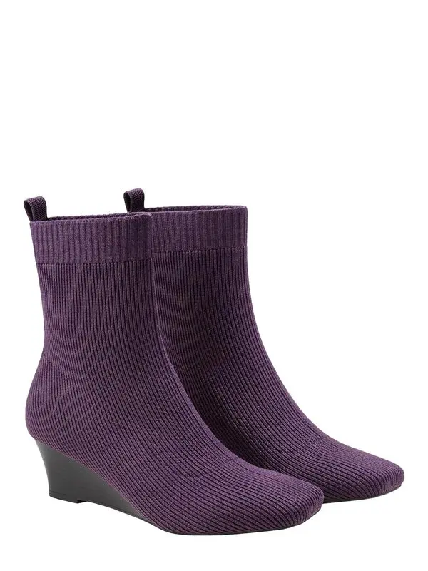 Vivaia Margot Wedge Bootie - Eggplant