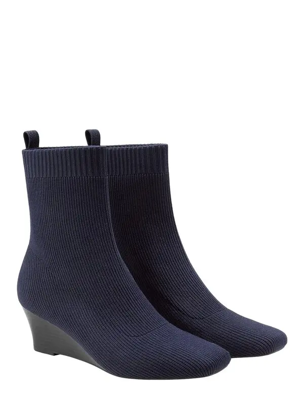 Vivaia Margot Wedge Bootie - Navy