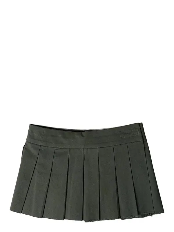 OPEN YY Pleated Mini Skirt - Green
