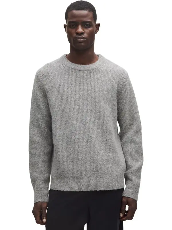 Lululemon Wool-blend Ribbed Sweater - Heathered Savier Grey