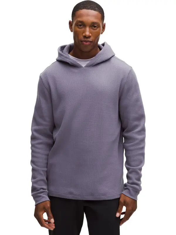 Lululemon Cotton-blend Waffle Knit Hoodie - Grape Mist