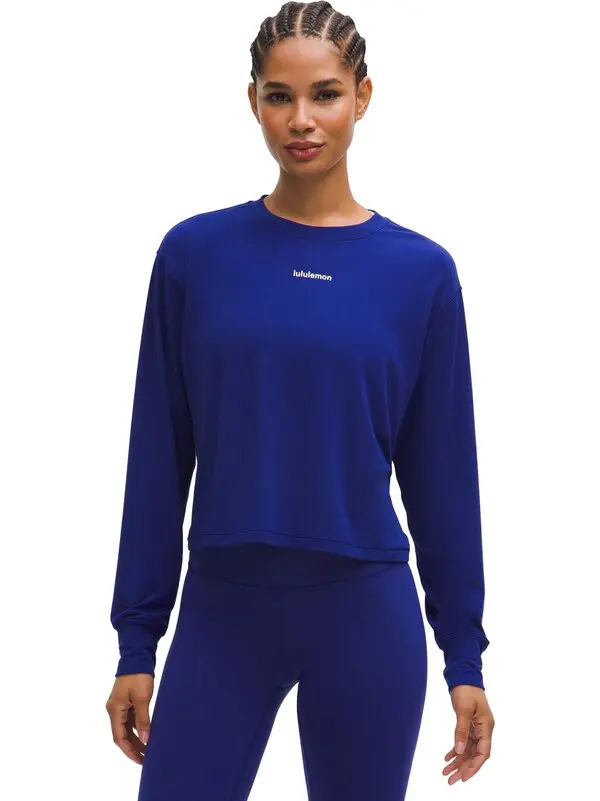 Lululemon Jersey Training Long-sleeve Shirt - Deep Sea Blue