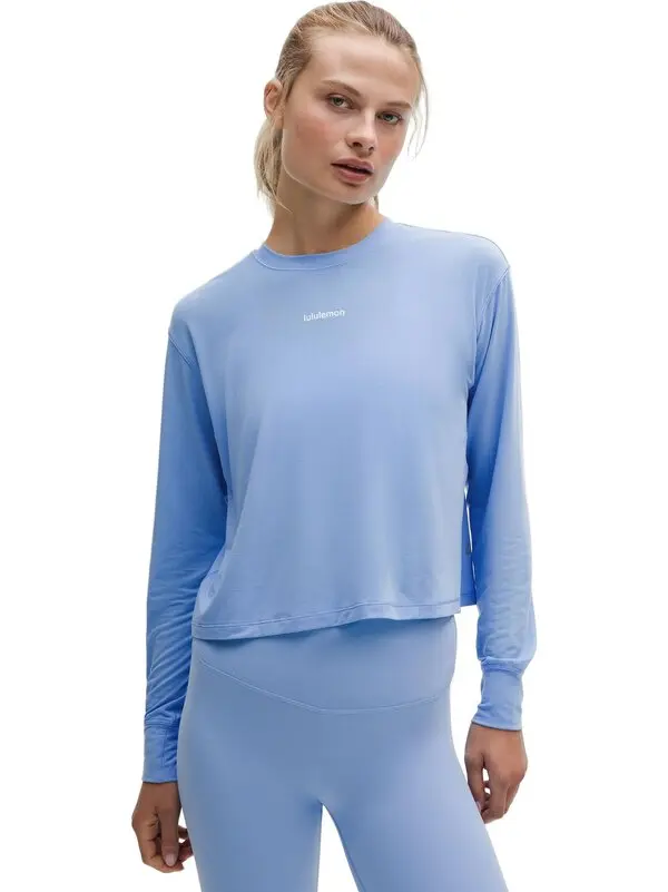 Lululemon Jersey Training Long-sleeve Shirt - Sinatra Blue