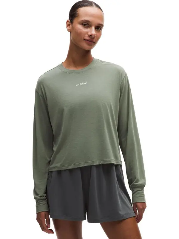 Lululemon Jersey Training Long-sleeve Shirt - Willow Leaf