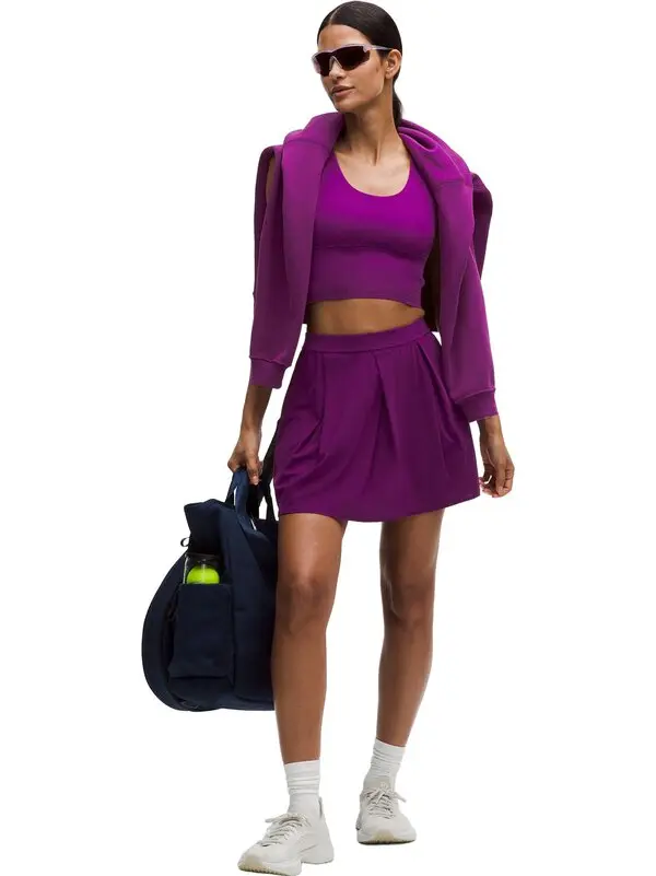 Lululemon Angled-pleat High-rise Tennis Skirt - Ultra Plum