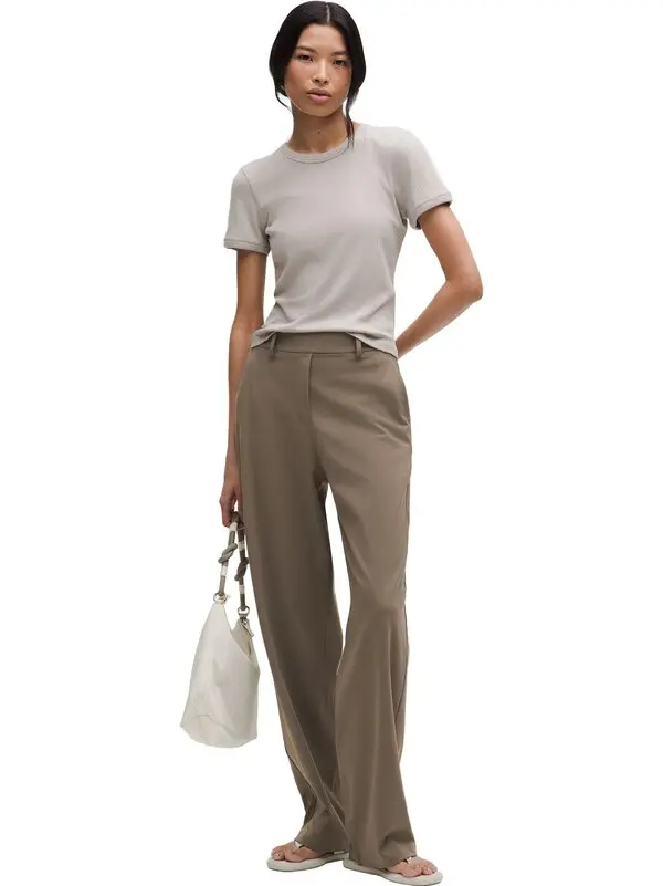 Lululemon High-rise Straight-leg Trousers - Nomad