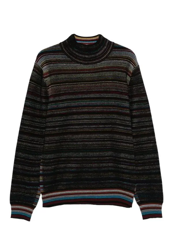 Paul Smith Striped Turtleneck Sweater - Multicolour
