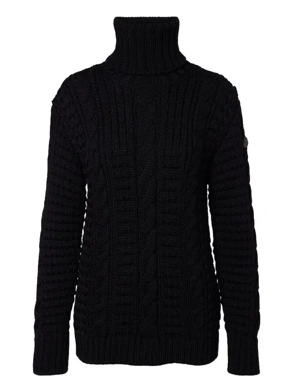 Moncler X Ee72 Edward Enninful Wool Sweater - Black