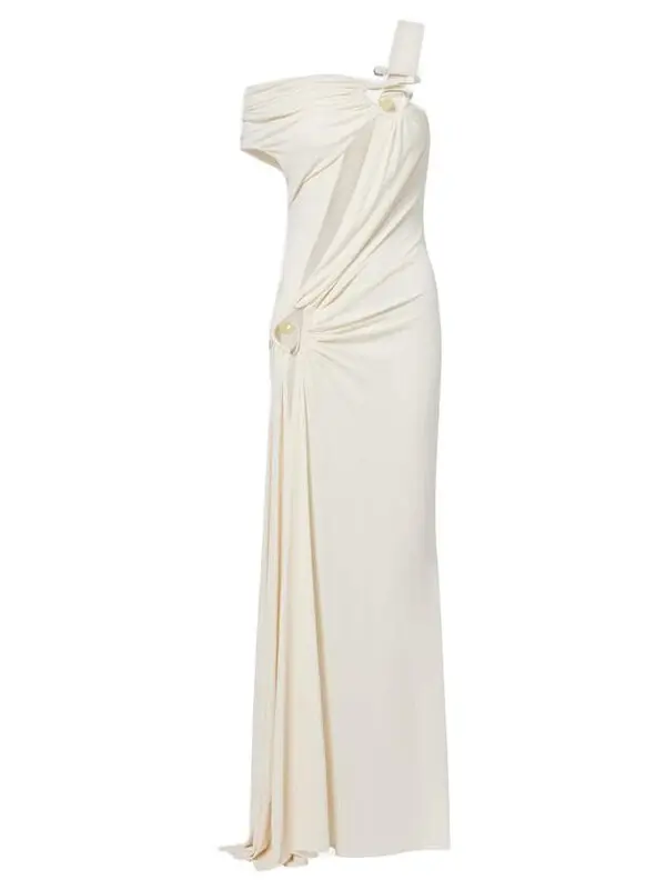 Christopher Esber Draped Jersey Maxi Dress - White