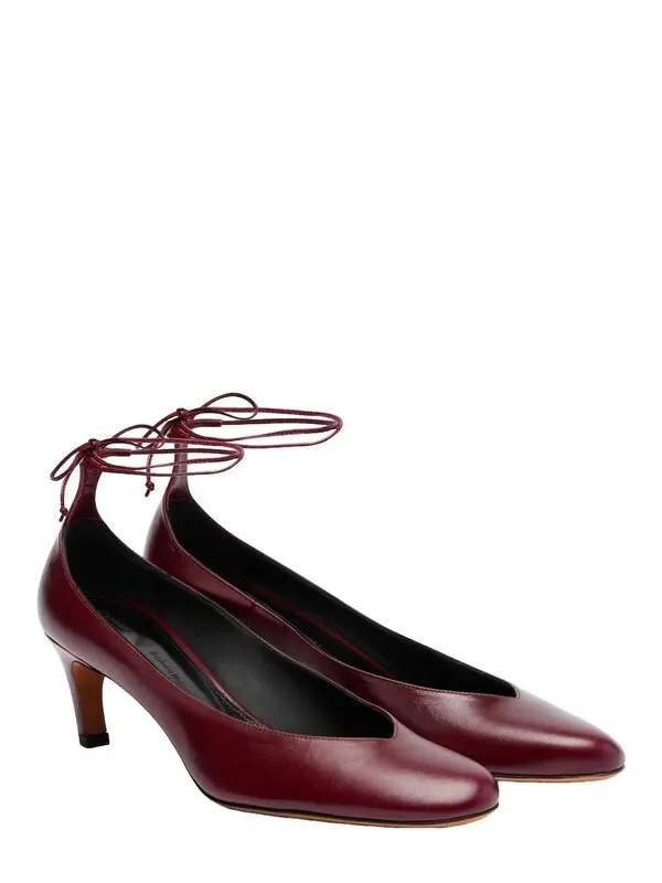 Proenza Schouler Uma Leather Pumps - Burgundy