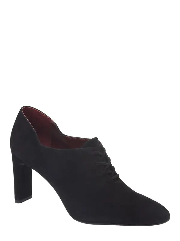 Jeffrey Campbell Pantomime Block Heel Pumps - Black Suede