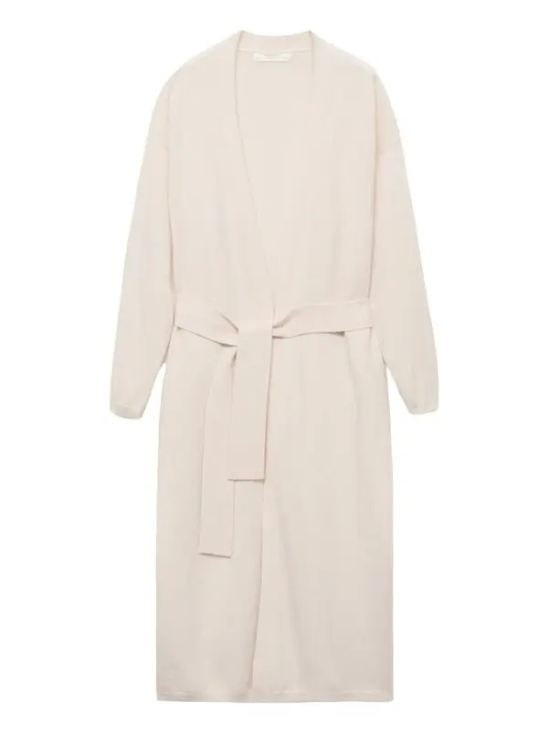 Mango Cashmere Long Cardigan - Off White