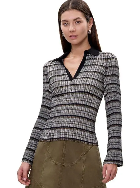 Rebecca Taylor Laine Knit Sweater - Black Multi