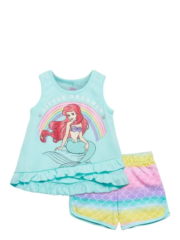 Disney Tank Top And French Terry Shorts Set - Lilo & Stitch Blue