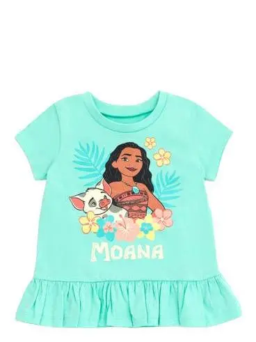 Disney T-shirt And Bike Shorts Set - Moana Blue