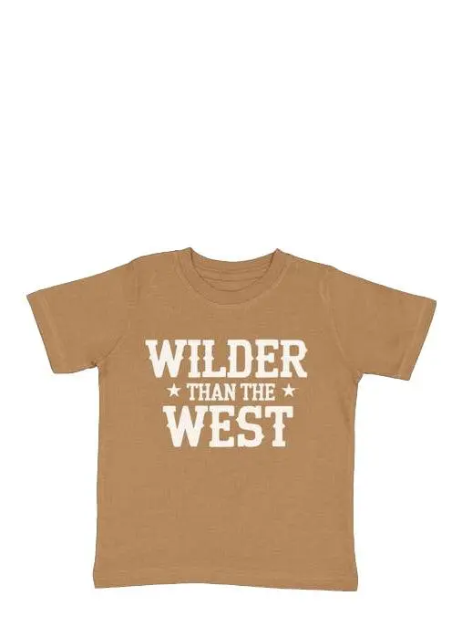 SWEET WINK Wilder Than The West Short Sleeve T-shirt - Mocha
