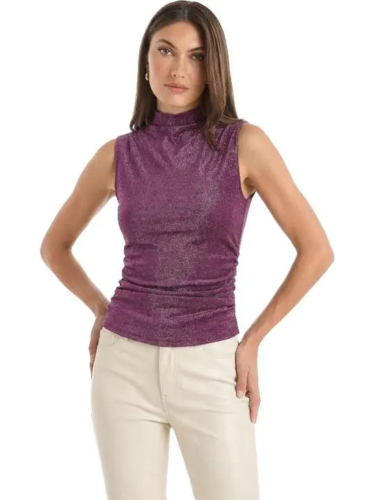 THE NOLI SHOP Mia Shimmer Tank - Purple