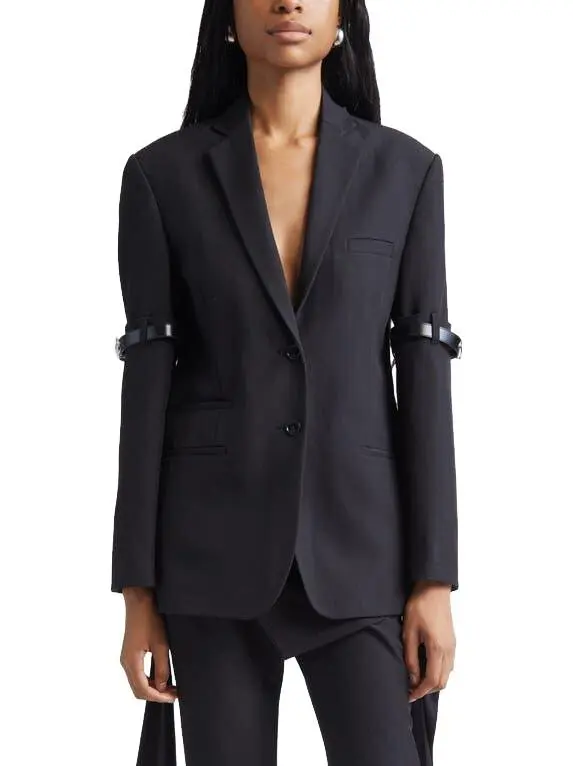 Coperni Logo Belted Blazer - Black