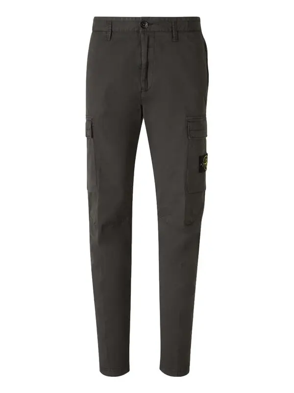 Stone Island Straight Leg Cargo Pants - Antracite Grey