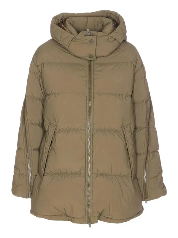 Herno Removable Hood Down Jacket - Green
