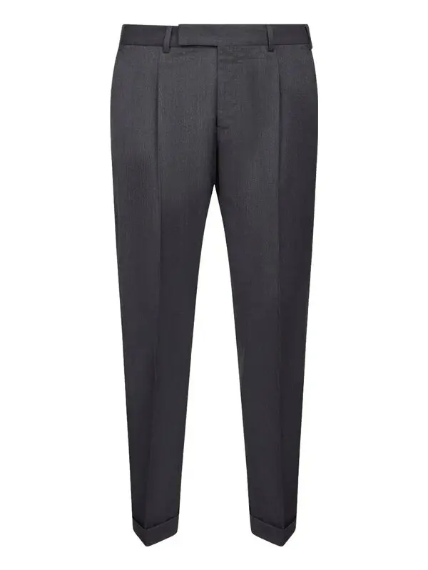 PT TORINO Rebel Wool Tailored Trousers - Grey
