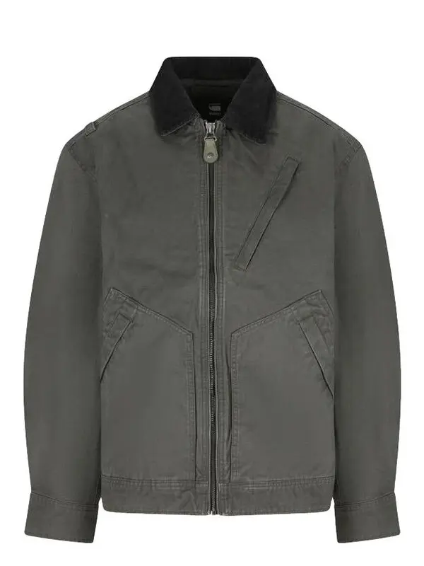 G-star Raw Recycled Polyamide Double-breasted Jacket - Asphalt