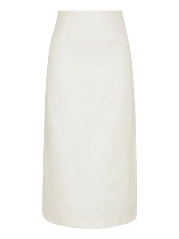 Sir The Label Alessandra Midi Skirt - White