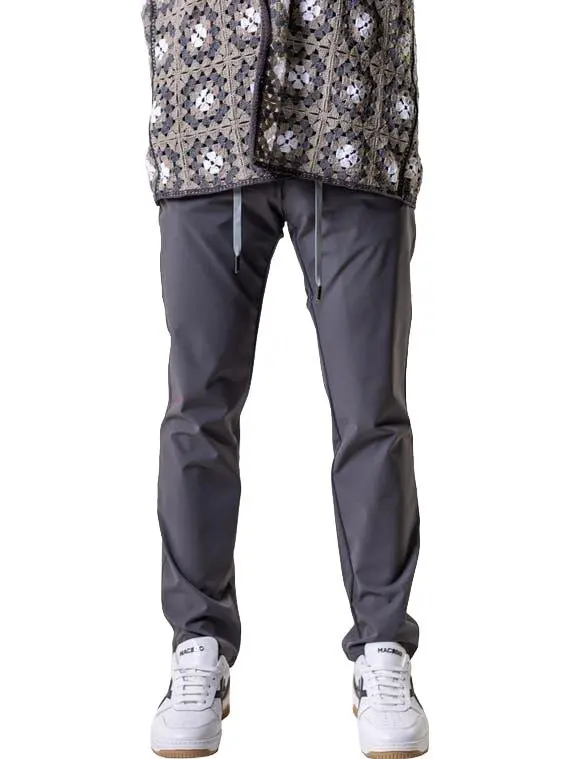 MACEOO Resistance Solid Drawstring Pants - Grey