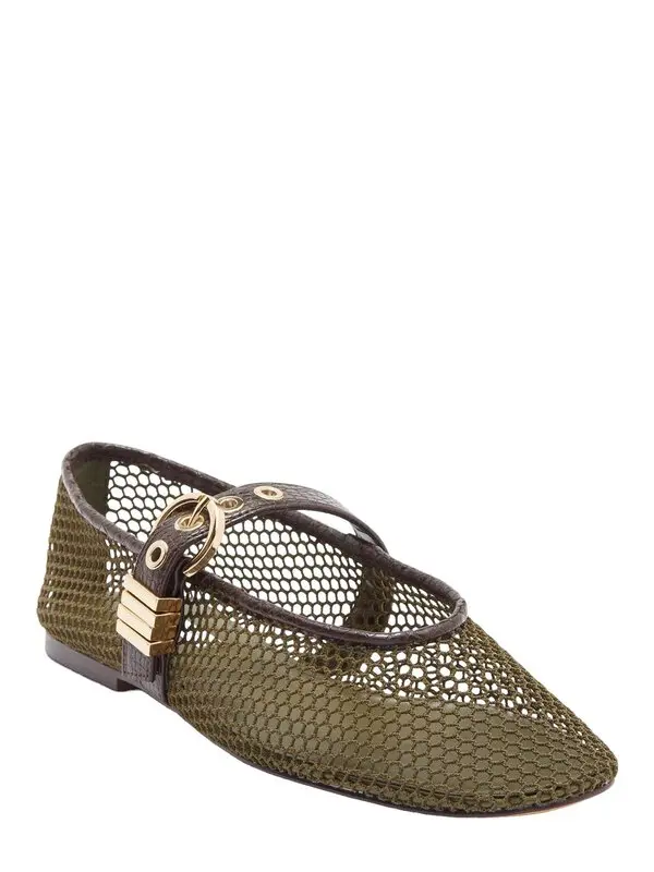 Steve Madden Lucia Mary Jane Flat - Olive