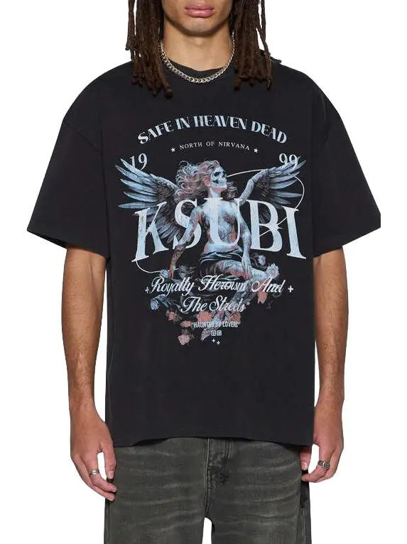 Ksubi Spirit Ekcess Graphic T-shirt - Charcoal