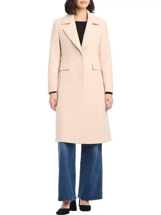 Kate Spade New York Tailored Wool-blend Coat - Sparkling Champagne