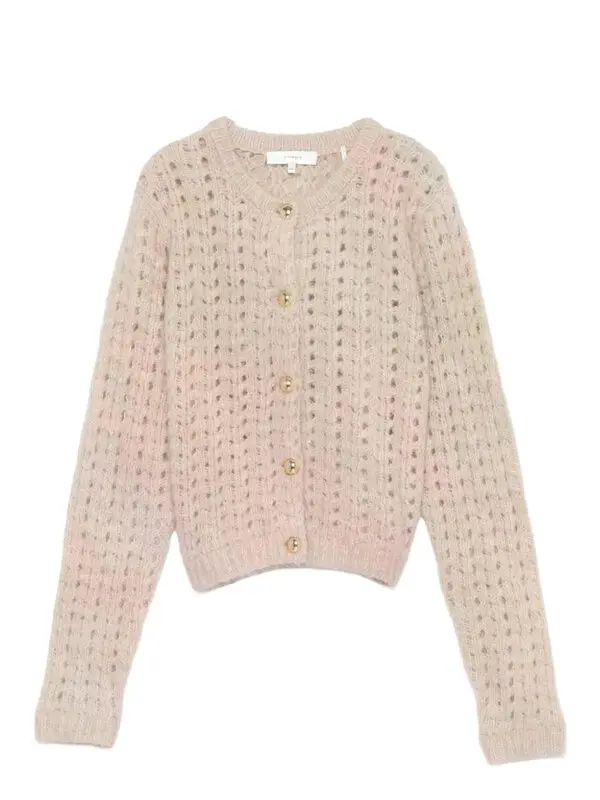 FRAME Cable-knit Cardigan - Neutrals