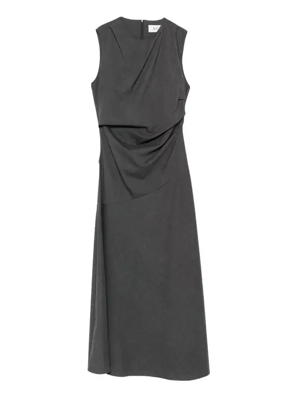 RÓHE Twisted Sleeveless Dress - Grey