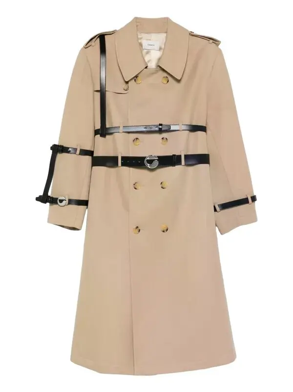 Coperni Belted Trench Coat - Neutrals