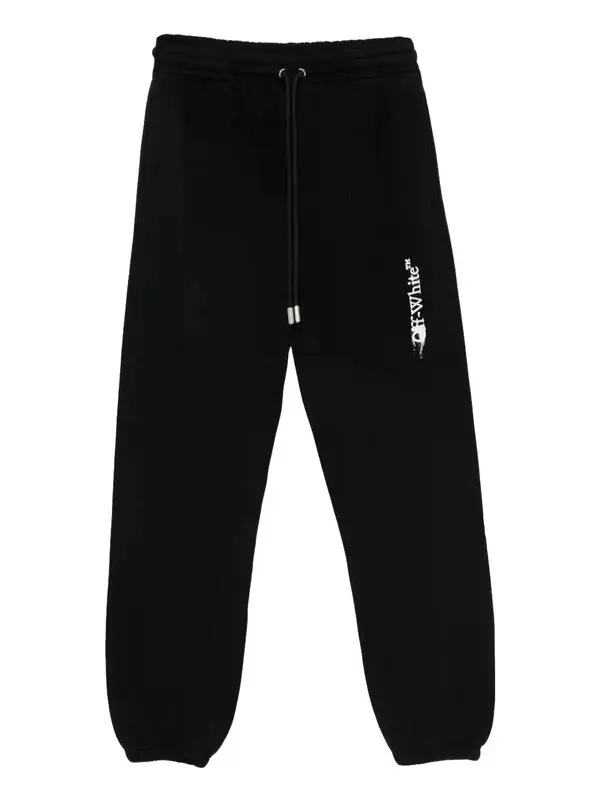 Off-White Logo-print Drawstring Track Pants - Black