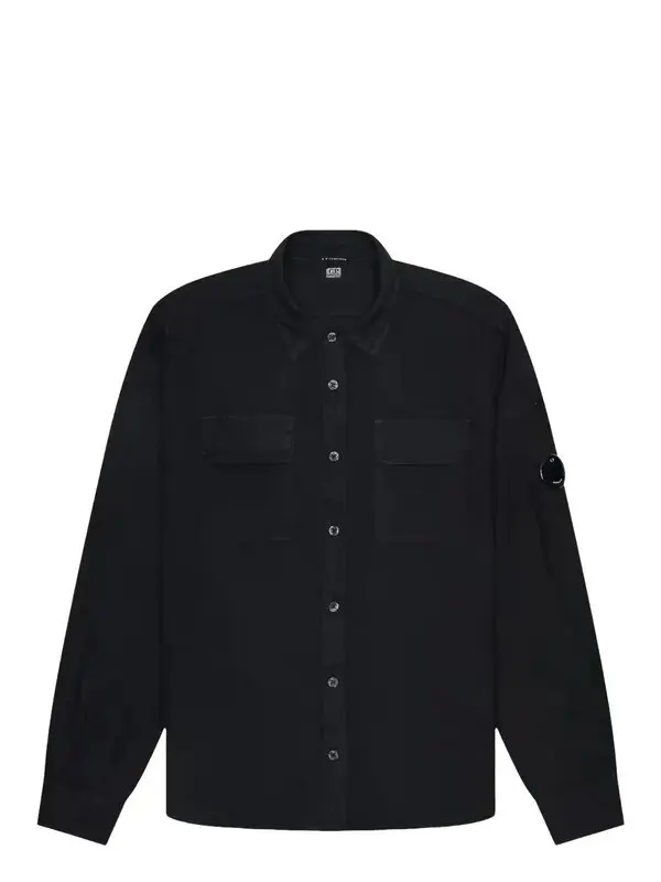 C.P. COMPANY Linen/flax Shirt - Black