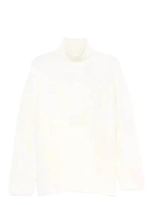 P.a.r.o.s.h High-neck Ribbed Sweater - White