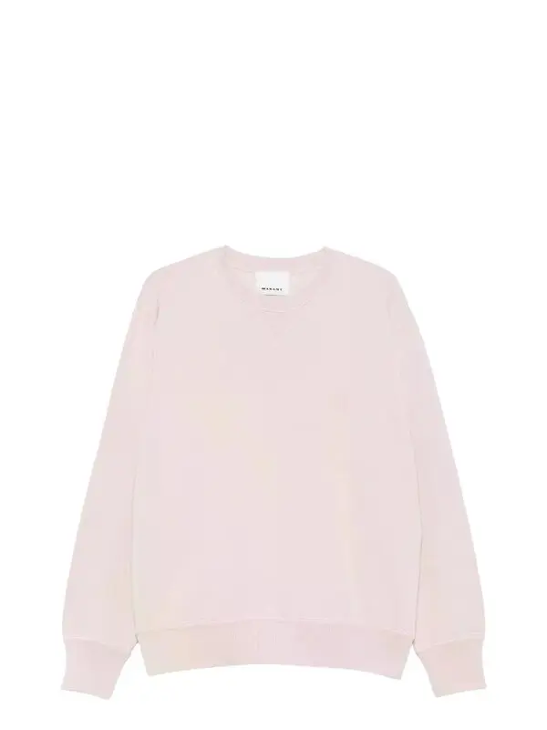MARANT Logo-embroidered Crew-neck Sweatshirt - Pink