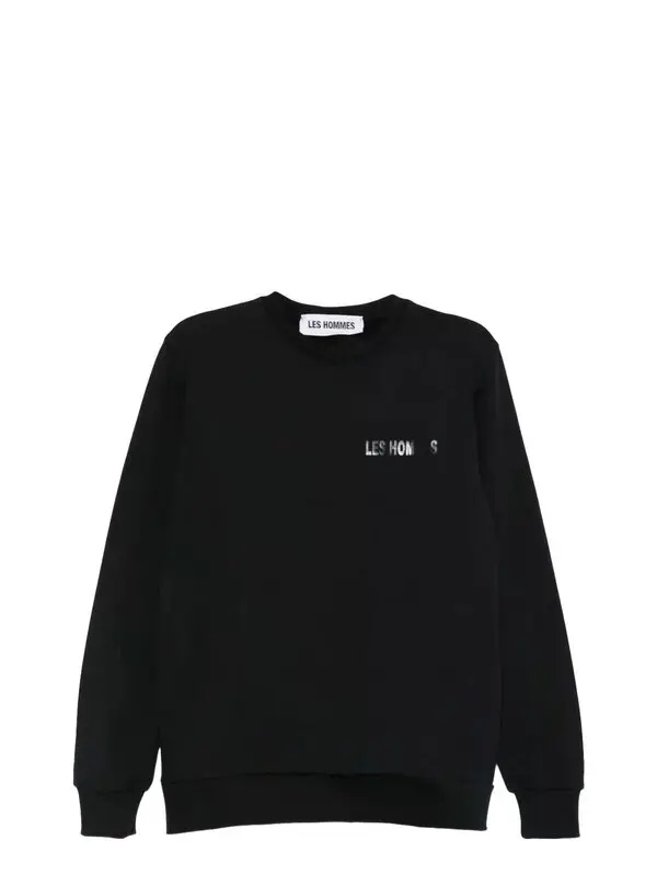 LES HOMMES Logo-print Sweatshirt - Black