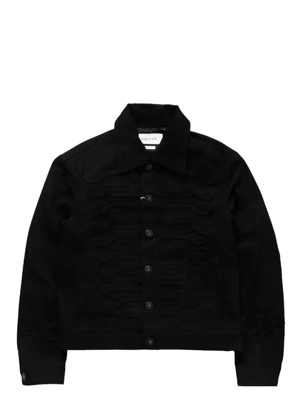 Alexander McQueen Denim Shirt Jacket - Black