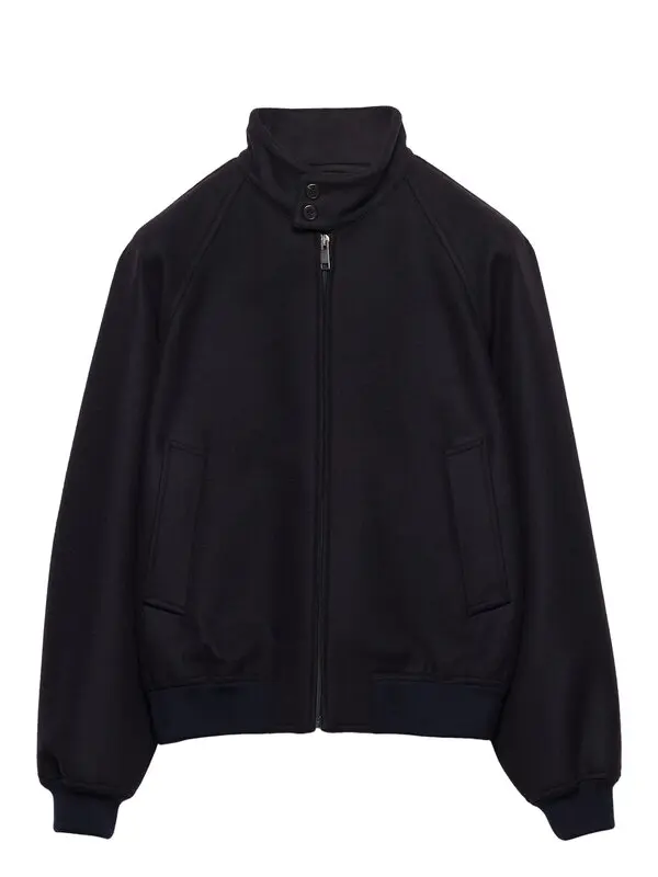 Prada Wool And Cashmere Jacket - Navy
